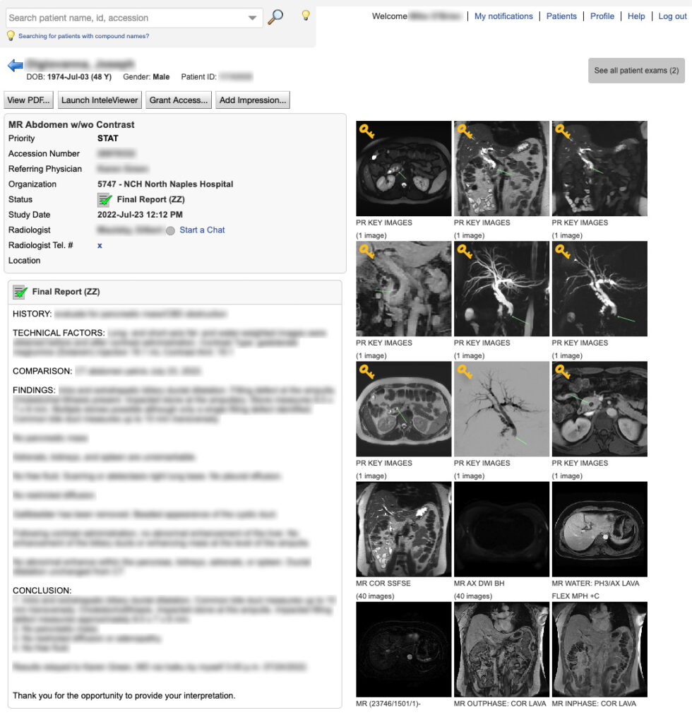 Body Sample Report | ProScan NCH Imaging